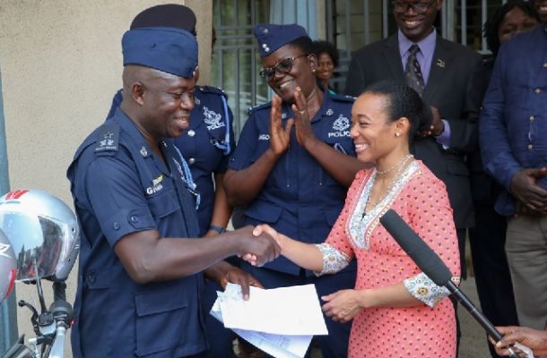 Zenator Rawlings donates motorcycles to police - The Ghana Guardian News