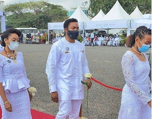 Rawlings' son Kimathi appears at grandmother's funeral to pay his last ...