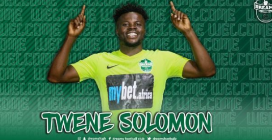 OFFICIAL: Dreams FC signs defender Solomon Twene - The Ghana Guardian News