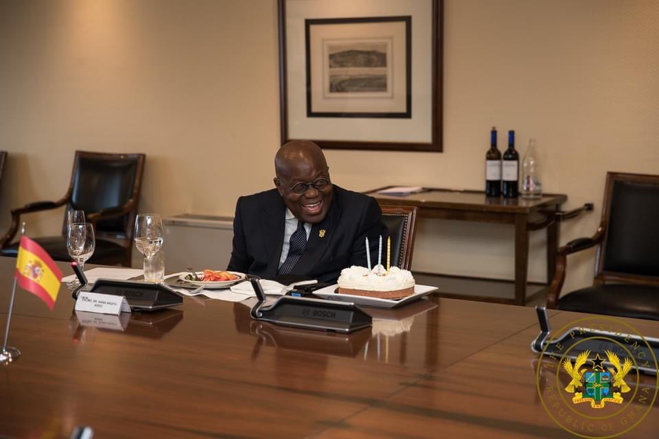 President Akuffo-Addo handed customized Real Madrid jersey as birthday ...