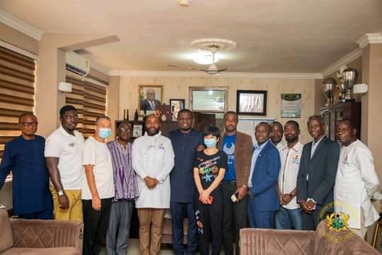 President-elect of African Paralympic Committee, Mr Samson Deen pays ...