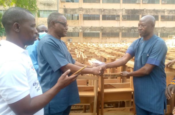 Isaac Adongo provides 9 schools with 1,200 dual desk - The Ghana ...