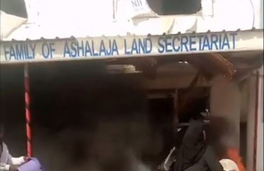 Land guards attack, burn office at Ashalaja - The Ghana Guardian News