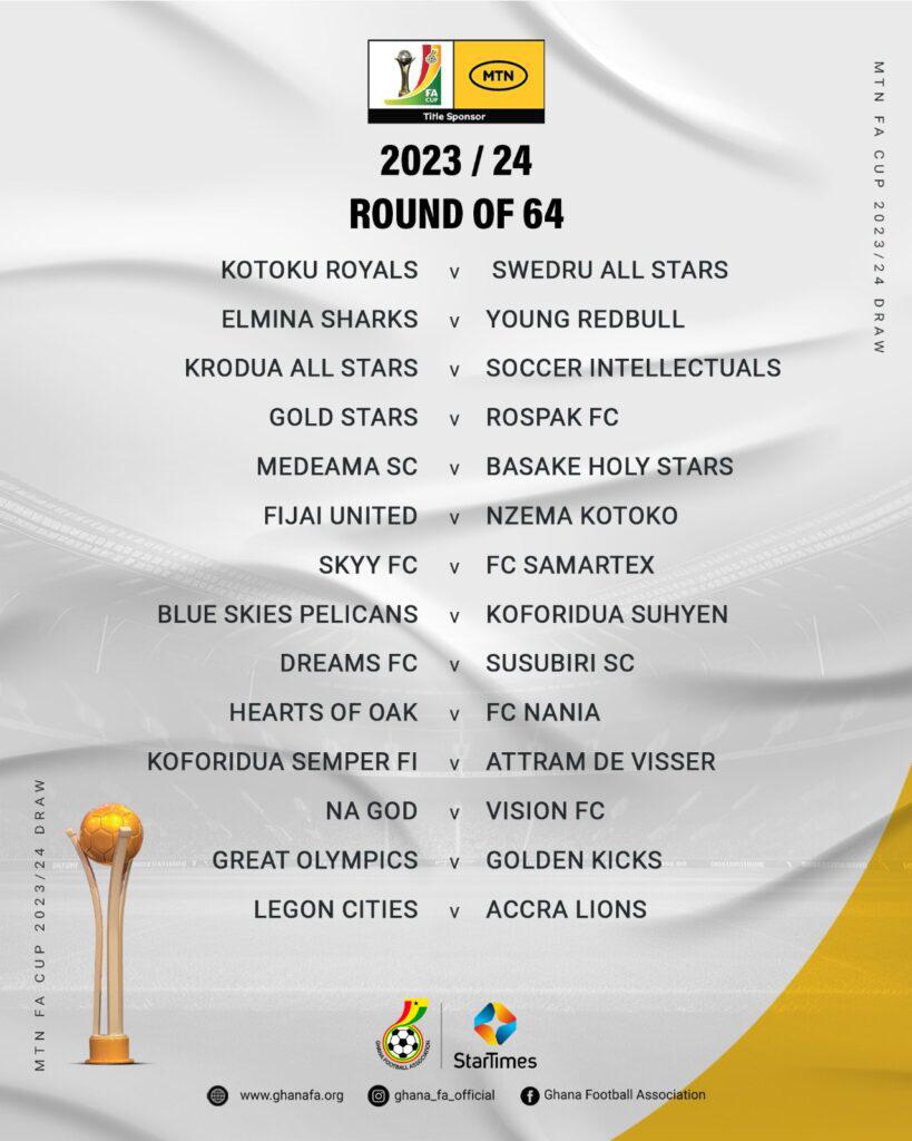 Exciting fixtures unveiled in the draw for the 2023/24 MTN FA Cup Round ...