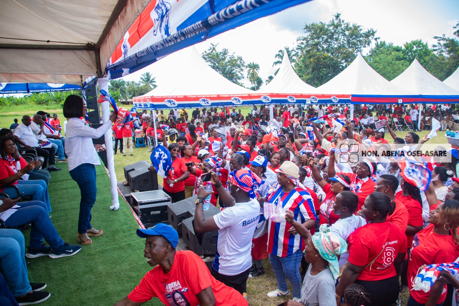 Abena Osei-Asare outdoors campaign for election 2024 - The Ghana ...